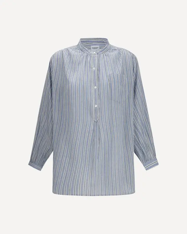 MARANT ETOILE Marant Étoile Striped Cotton Voile Shirt