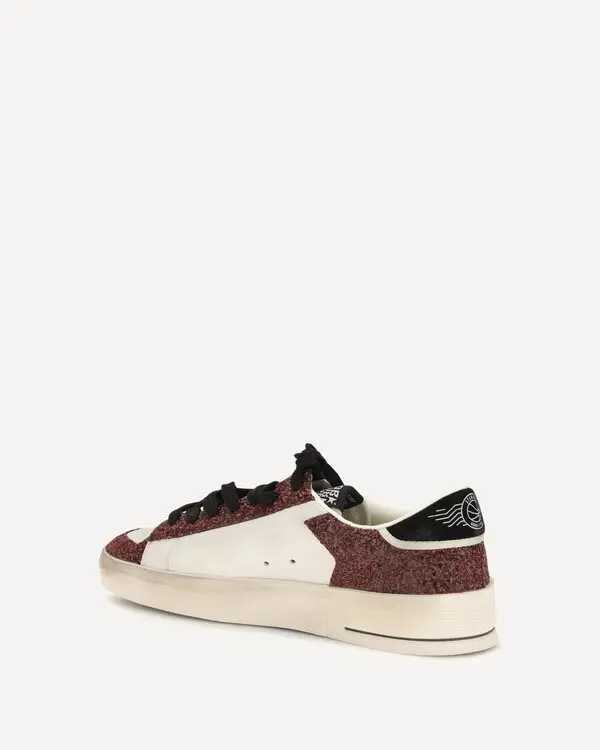 GOLDEN GOOSE Stardan Leather Sneakers With Rhinestone Details