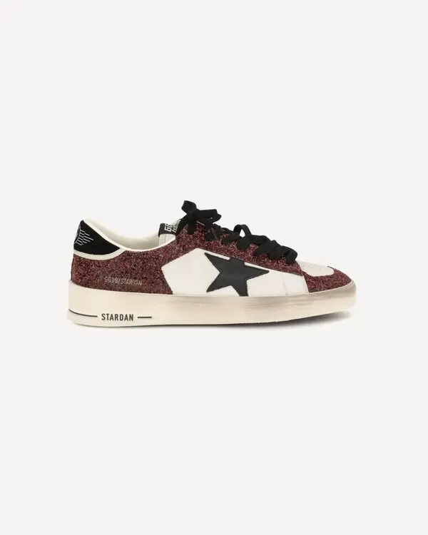 GOLDEN GOOSE Stardan Leather Sneakers With Rhinestone Details