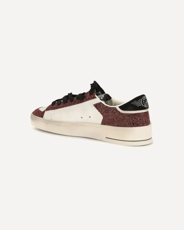 GOLDEN GOOSE Stardan Leather Sneakers With Rhinestone Details
