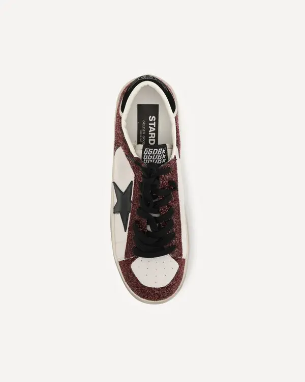 GOLDEN GOOSE Stardan Leather Sneakers With Rhinestone Details