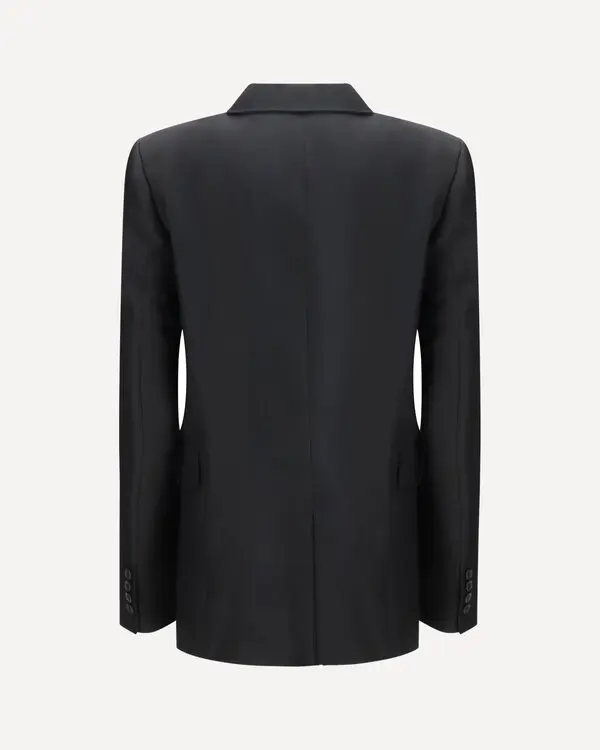 Khaite Rolo Double-breasted Silk And Wool Blazer