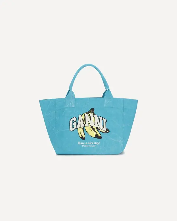 GANNI Medium Banana Print Tote Bag