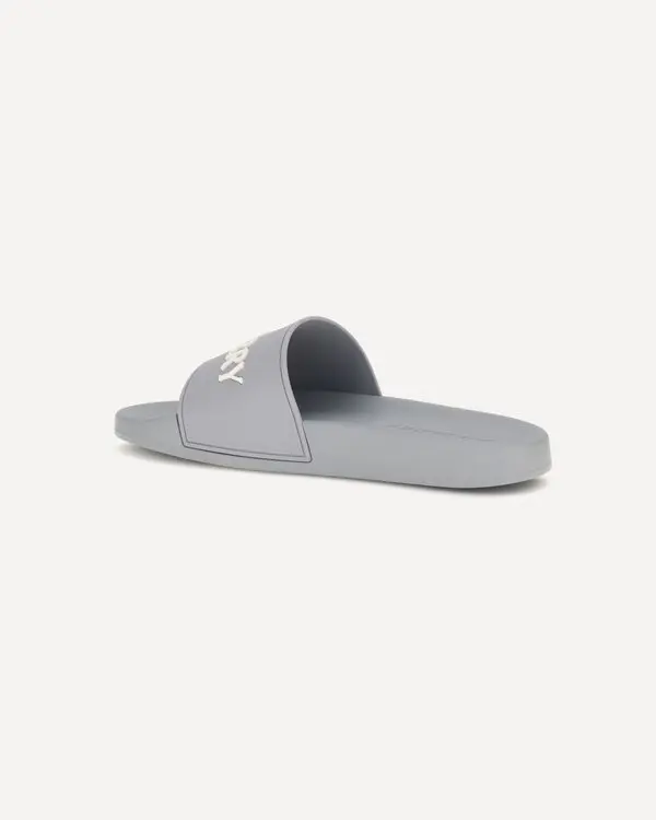 Burberry Logo Slides - Grey