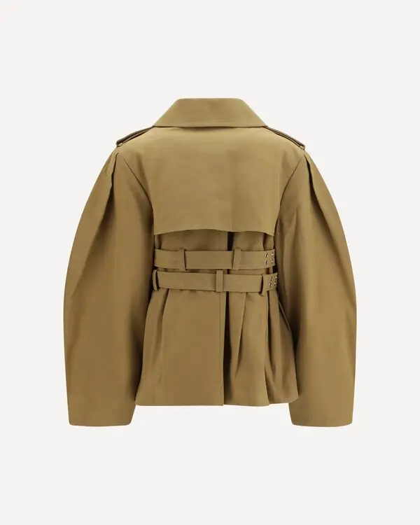 GANNI Canvas Jacket With Double Belt