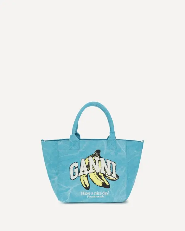 GANNI Banana Print Tote Bag