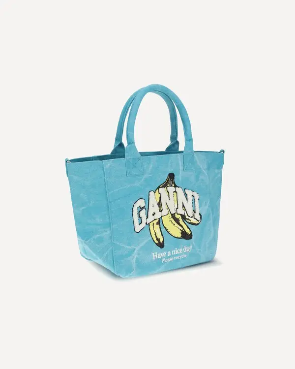 GANNI Banana Print Tote Bag
