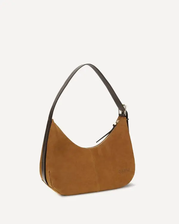 GANNI Suede Vegan Shoulder Bag