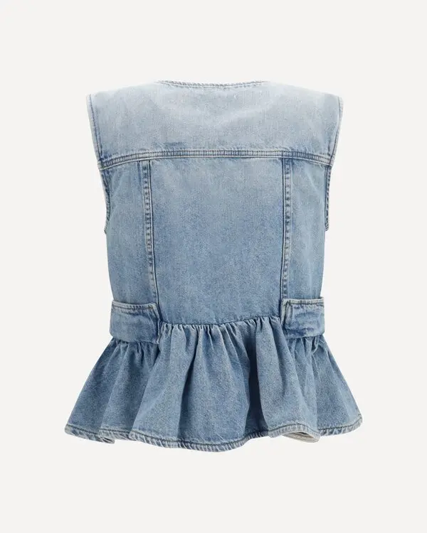 GANNI Lightweight Denim Vest