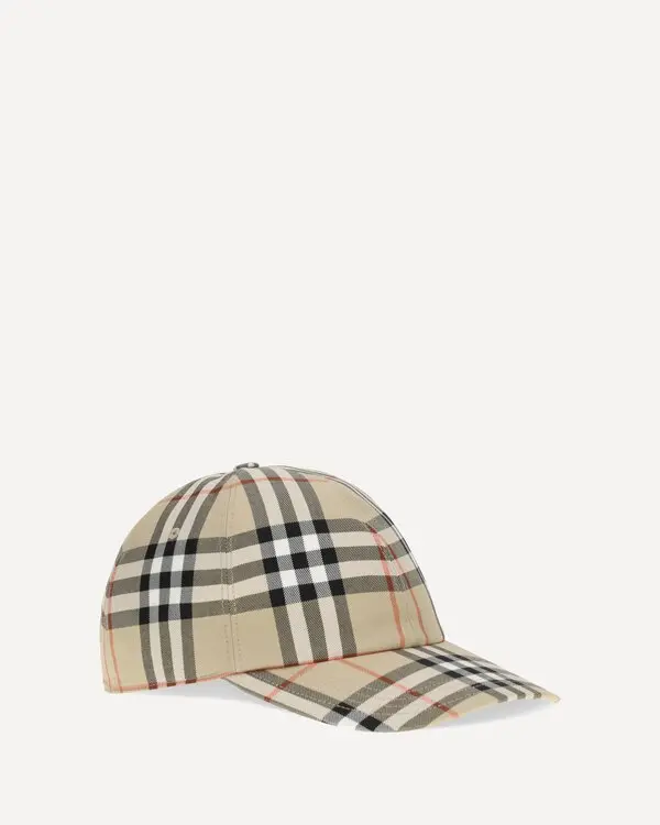 Burberry Check Cotton Baeball Cap