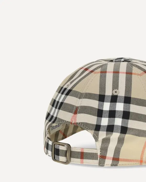 Burberry Check Cotton Baeball Cap