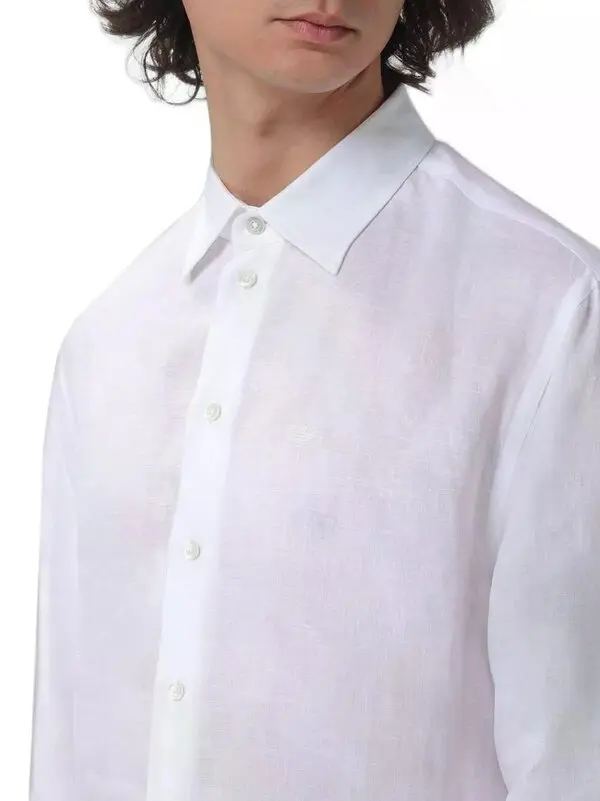 Emporio Armani Long-sleeved Cotton Shirt