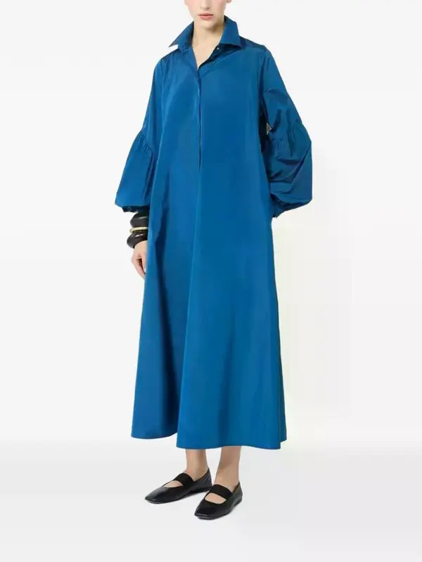 Max Mara Belted Midi Dress - Blue
