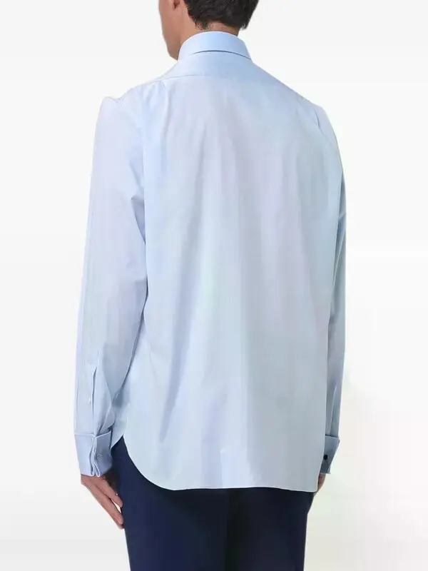 Zegna Stretch-popeline Shirt - Blue