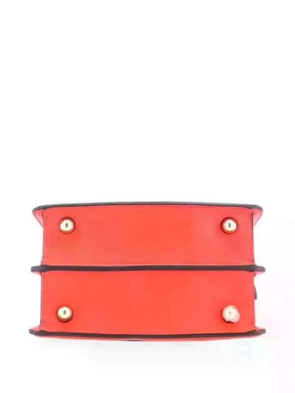 Fendi Peekaboo Iseeu Petite Leather Crossbody Bag - Red