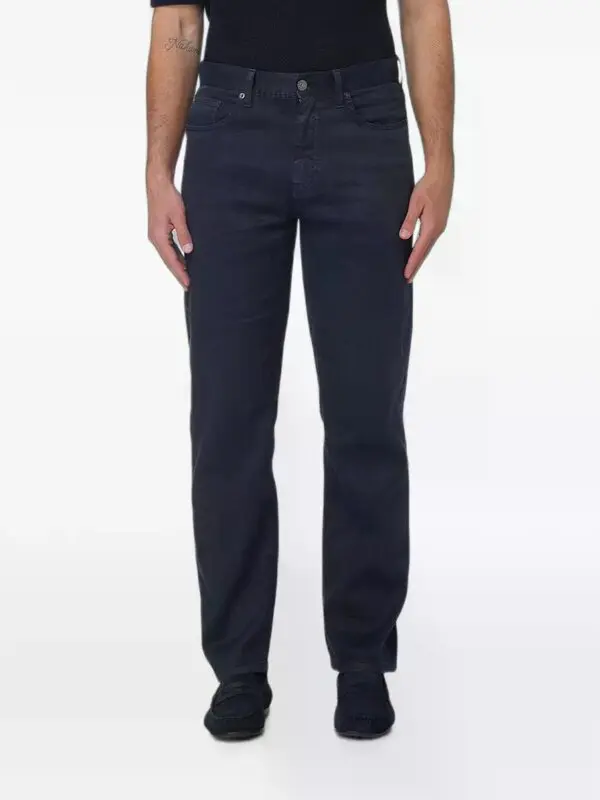 Zegna Five-pocket Trousers - Blue