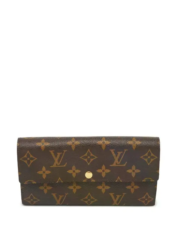 LOUIS VUITTON 2010s Sarah Monogram Wallet - Brown