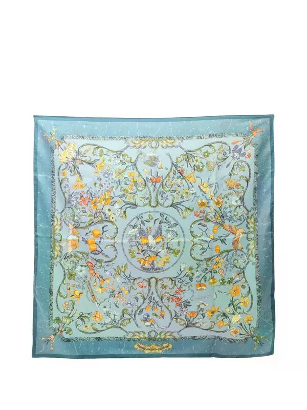 Hermès 2010s Pierres D'orient Et D'occident Scarf - Blue