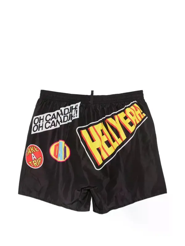 Dsquared2 Graphic Print Swim Shorts