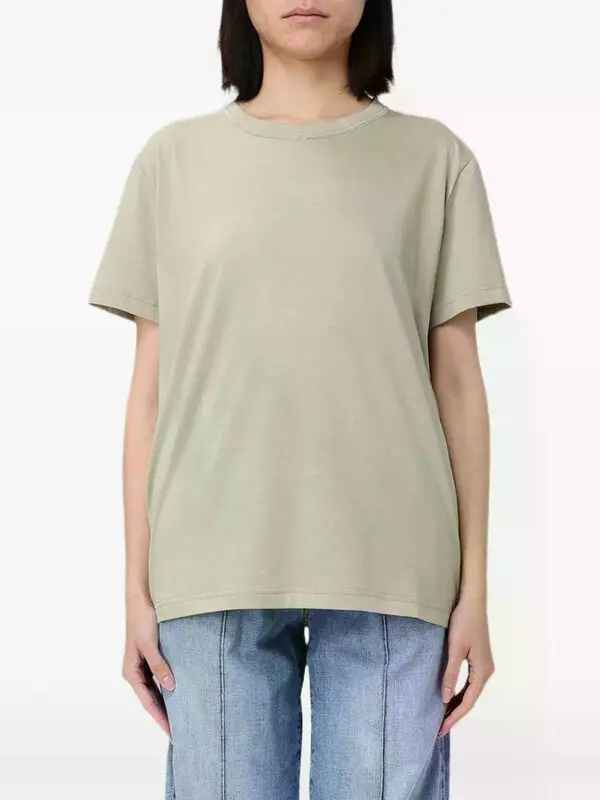 Fabiana Filippi Khaki Crew Neck T-shirt