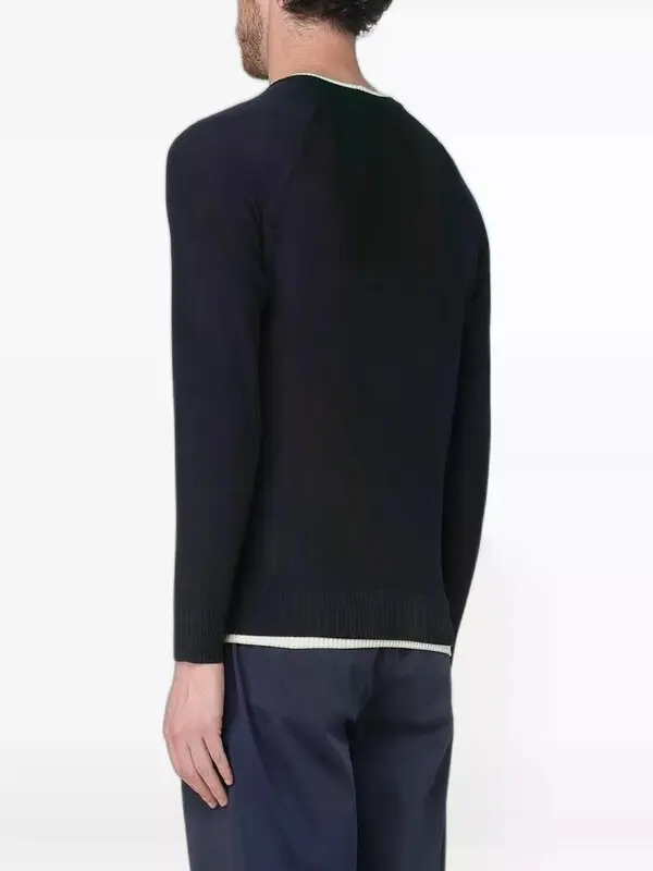 Eleventy Raglan Sleeve Crew Neck Sweater