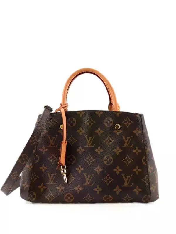 LOUIS VUITTON Monogram Canvas Montaigne Bb Satchel