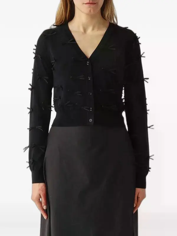 MEIMEIJ Bow-embellished Cardigan