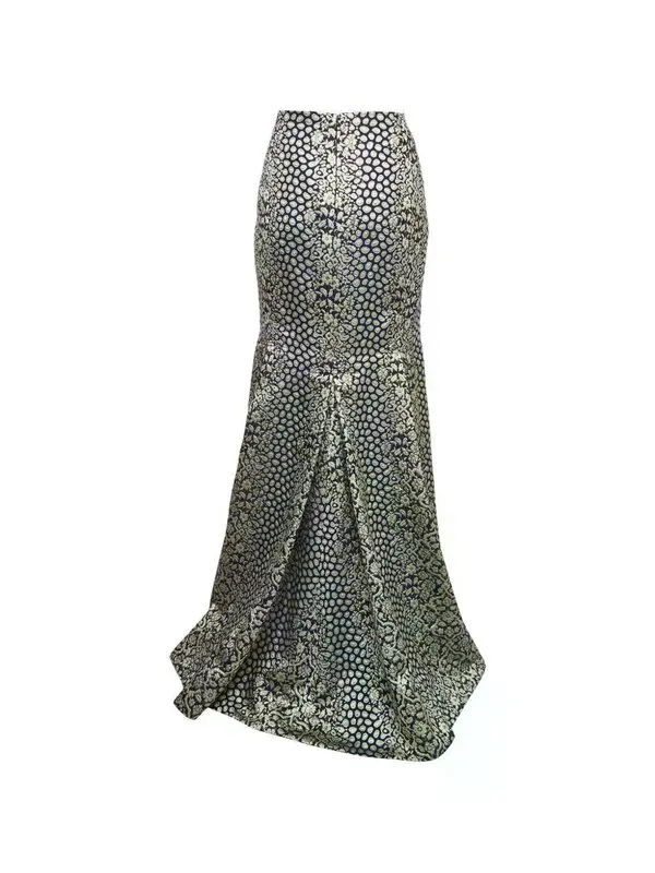 Carolina Herrera Jacquard Maxi Skirt