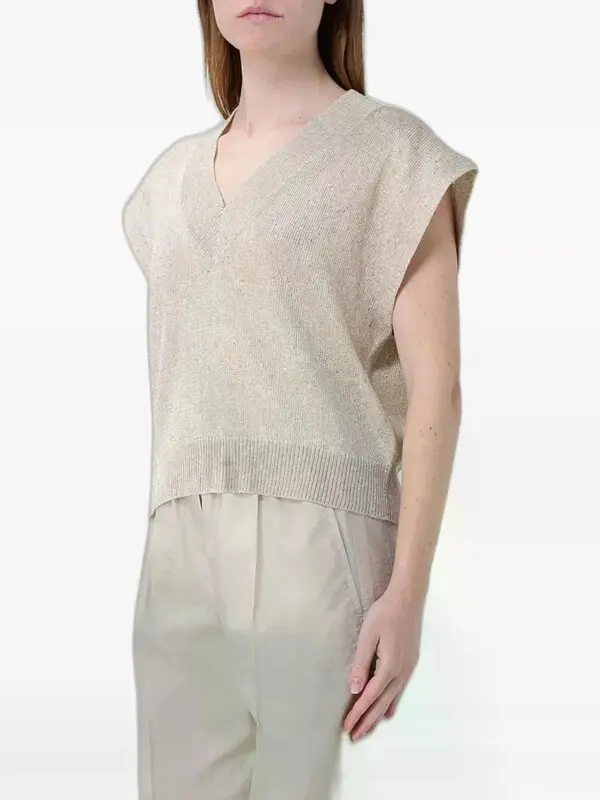 Brunello Cucinelli Embellished V-neck Vest
