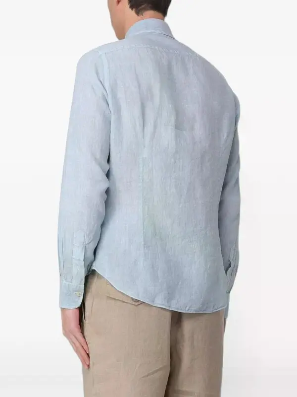 Eleventy Long-sleeve Linen Shirt