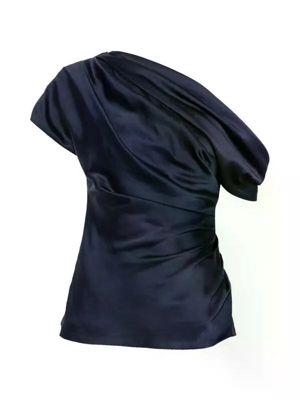 Simkhai One-shoulder Draped Top - Blue