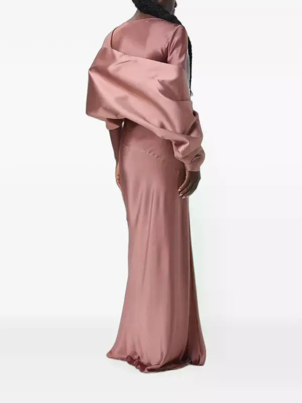 Alberta Ferretti Draped Satin Jacket