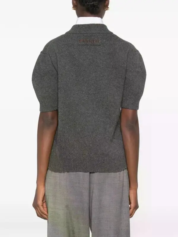 Marni Embroidered V-neck Sweater