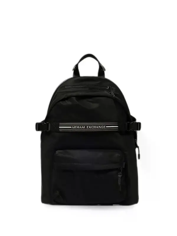 Emporio Armani Logo Tape Backpack - Black