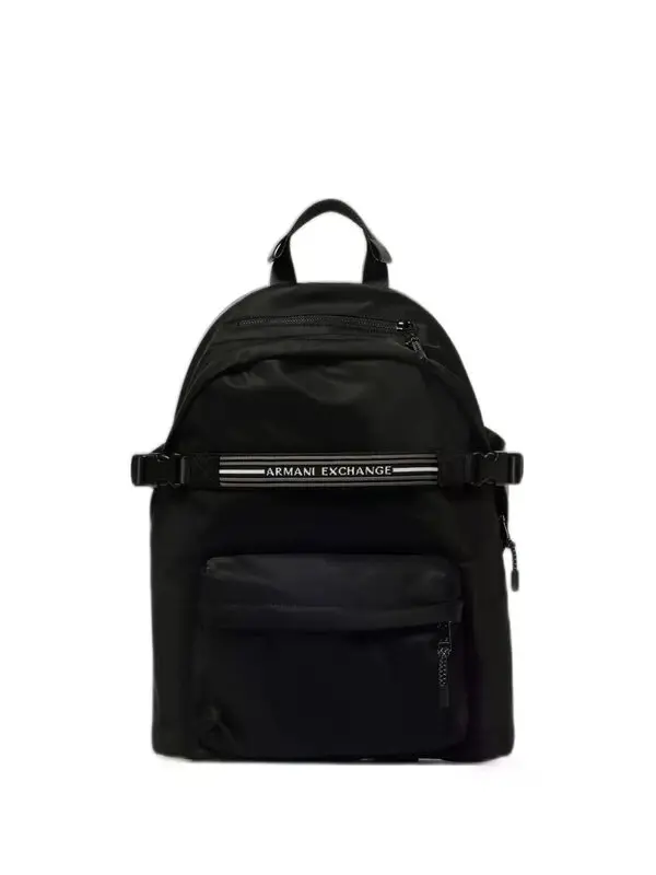 Emporio Armani Logo Tape Backpack - Black