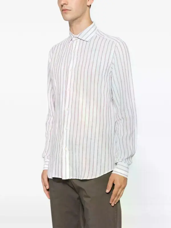 VELA SHOP Striped Long-sleeve Shirt