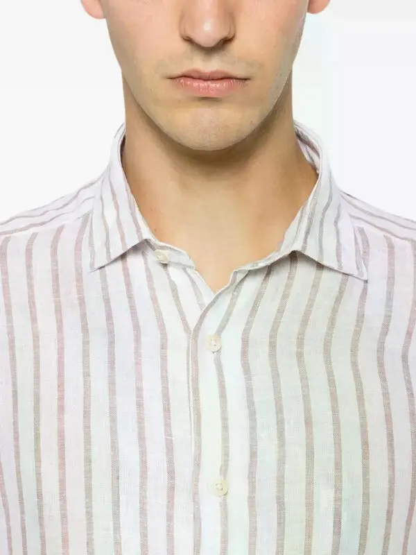 VELA SHOP Striped Long-sleeve Shirt