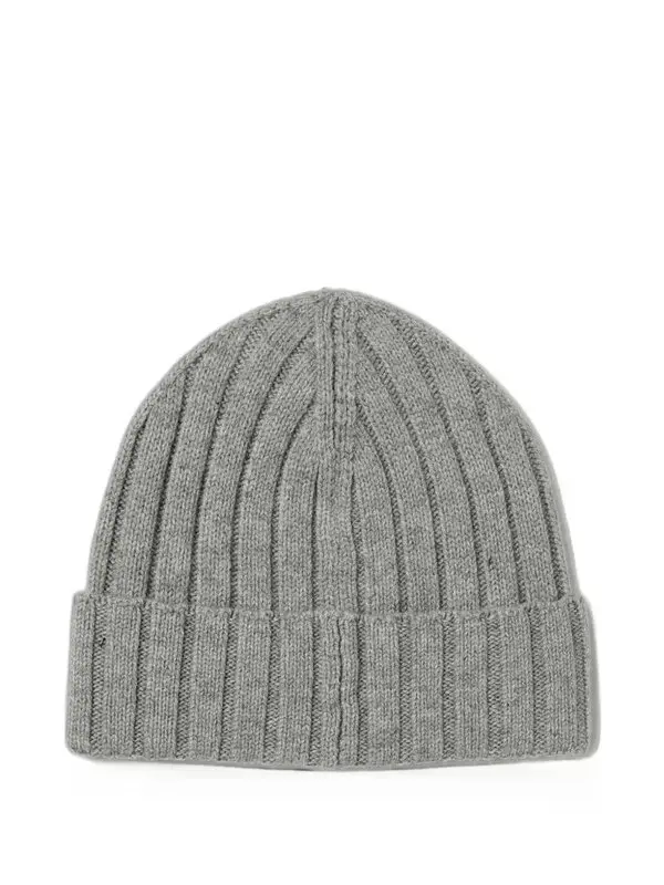 Emporio Armani Ribbed Knit Beanie Hat