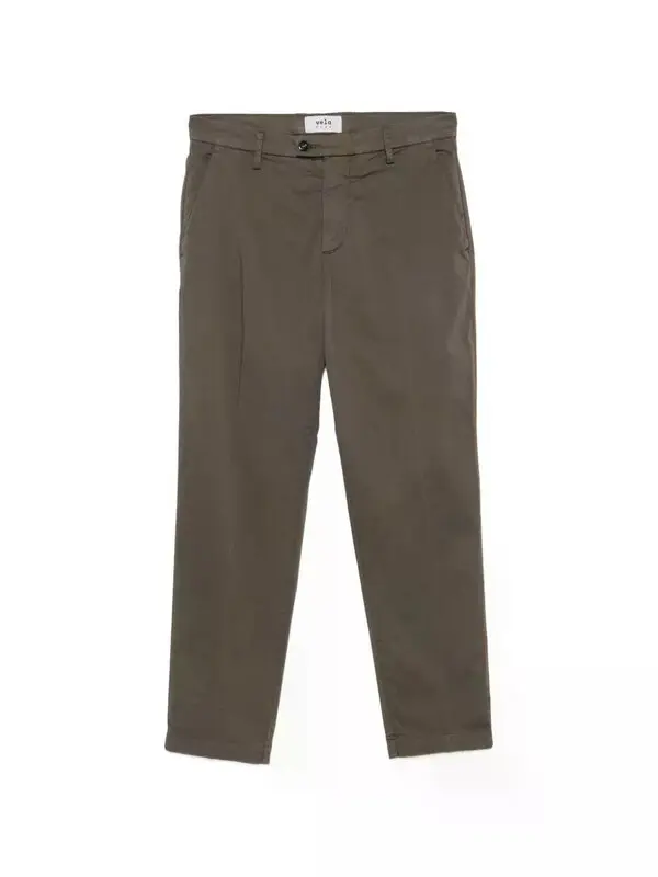 VELA SHOP Tailored Straight Leg Trousers - Brown