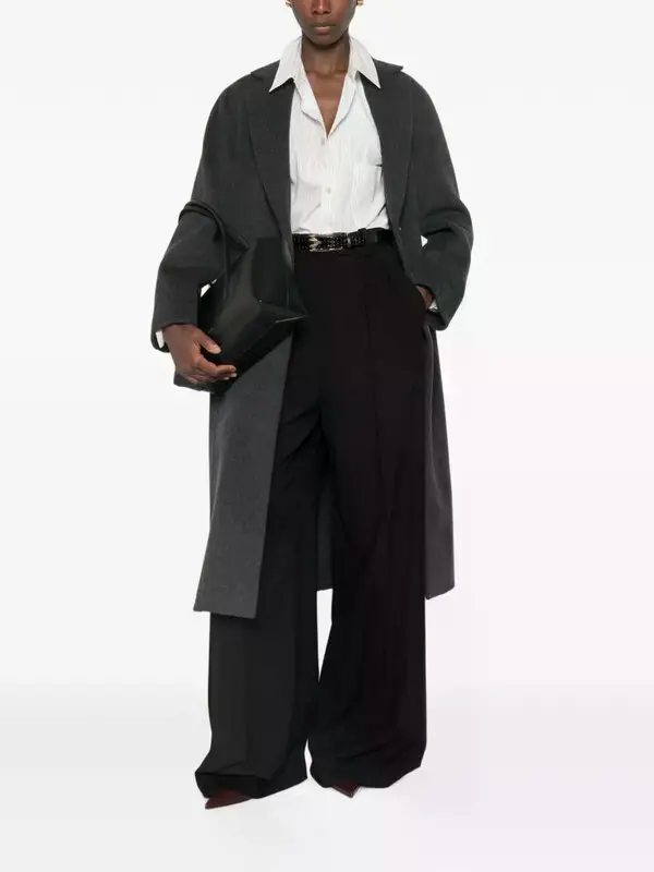 Vince Single-breasted Coat - Grey