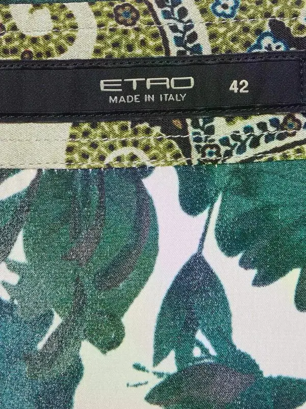 Etro Silk Floral Print Shirt