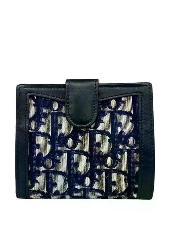 Dior 2010-2026 Oblique Canvas Bifold Wallet Small Wallets