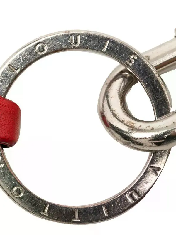LOUIS VUITTON Leather Dragonne Bag Charm And Key Holder