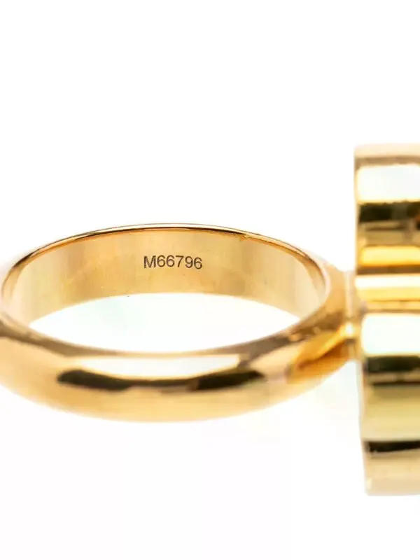 LOUIS VUITTON 2012 Brass Love Letters Timeless Ring Set