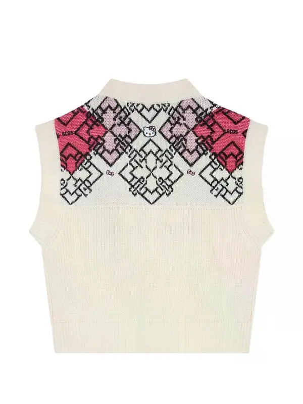 Gcds X Hello Kitty Argyle Sweater Vest