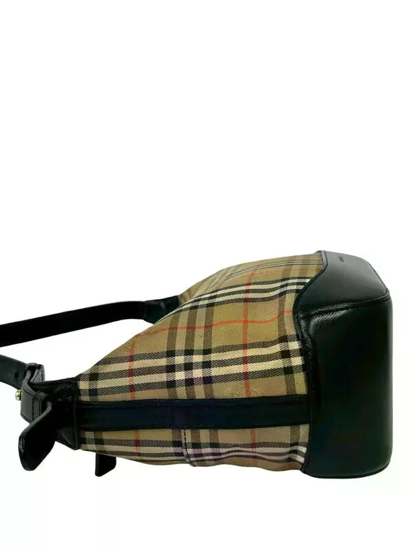 Burberry Haymarket Check Canvas Shoulder Bag