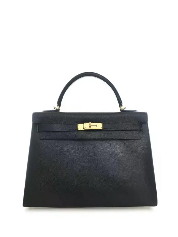 Hermès Epsom Kelly Ii Sellier 32 Satchel - Black