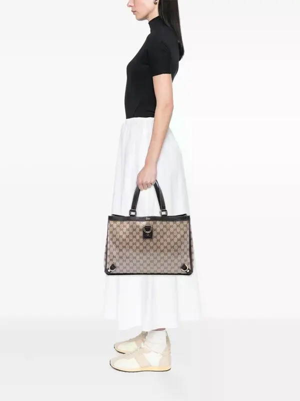 Gucci Gg Crystal Abbey D Ring Tote Bag