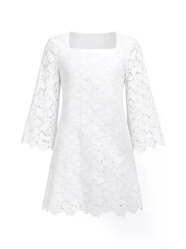 Simkhai Mini Hana Lace Dress - White