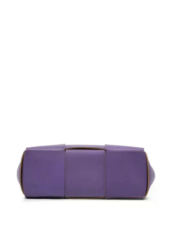 Bottega Veneta Small Nappa Maxi Intrecciato Arco Tote Bag - Purple
